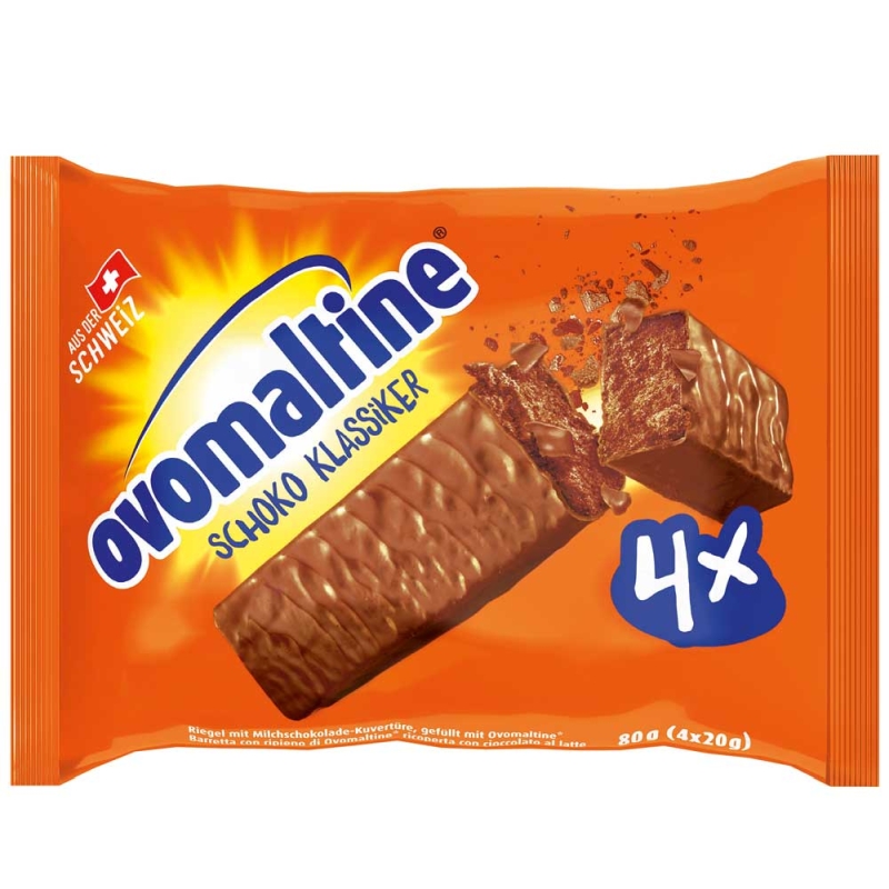 Ovomaltine Chocolate Bars 4-pack - Safka Continental Goodies Auckland ...